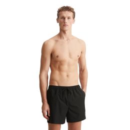 Marc O'Polo MARC O'POLO Herren Badeshorts, schwarz, Gr. XL, Web, Obermaterial: 100% Polyester, Badehosen, Gummibund mit Tunnelzug, seitliche Taschen