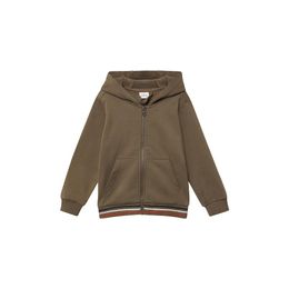 s.Oliver Sweatjacke Jungen Gr&ouml;&szlig;e 116/122 beige / dunkelbraun