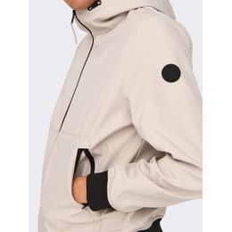 Only & Sons ONLY & SONS Herren Softshelljacke "ONSBOWIE SOFTSHELL BOMBER NOOS", beige, Gr. L, Web, Obermaterial: 100% Polyester, Jacken