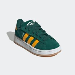 M&auml;dchen Sneaker "CAMPUS 00S COMFORT CLOSURE ELASTIC LACE KIDS", adidas originals, Gr. 31collegiate gr&uuml;n, crew gelb, cloud wei&szlig;, Leder, Schuhe, f&uuml;r