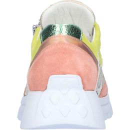 Waldl&auml;ufer WALDL&Auml;UFER Damen Sneaker "H-AJALA", Gr. 4, bunt, Nappaleder, Nubukleder, Veloursleder, Reptilienpr&auml;gung, mehrfarbig, Schuhe, Schn&uuml;rschuh, Halbschuh,