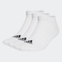 Herren Funktionssocken "THIN AND LIGHT SPORTSWEAR LOWCUT SOCKEN, 3 PAAR", adidas Performance, Gr. M, schwarz-wei&szlig;, Obermaterial: 47% Baumwolle, 43%