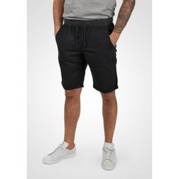 Blend Herren Chinoshorts "BHClaude", schwarz, Gr. M, unifarben, Web, 100% Baumwolle, Hosen, Chino Shorts mit elastischen Bund