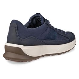 Ecco Herren Sneaker "Byway", Gr. 41marine, Leder, Textil, Schuhe, Halbschuh, Freizeitschuh, Schn&uuml;rschuh mit softem Schaftrand