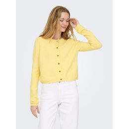 Jacqueline de Yong JDY Damen Strickjacke "JDYCHLOE LIFE L/S CARDIGAN KNT NOOS"sunlight detail:melange, Gr. XS, meliert, unifarben, Strick, Obermaterial: 52% Polyester,