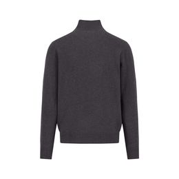 Fynch-Hatton Herren Troyercharcoal, Gr. XXL, unifarben, Strick, Obermaterial: 90% Wolle, 10% Kaschmir, Pullover, mit Logo Stickerei
