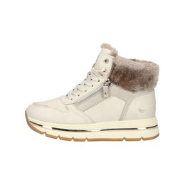 Mustang Shoes Damen Sneaker "Mustang Shoes Sneaker Lederimitat/Textil", Gr. 40, beige, Lederimitat, Textil, Schuhe