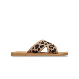 Roxy Damen Sandale "Andreya Leo", Gr. 6leopard print, Obermaterial: 100% Polyester, Futter: 100% Polyester, Laufsohle: 100% TPR., Schuhe
