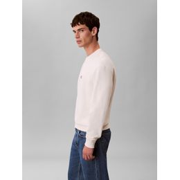 Herren Sweatshirt, wei&szlig;, Gr. XXL, Calvin Klein Jeans, unifarben, Sweatware, Obermaterial: 100% Baumwolle, Sweatshirts, Regular fit mit