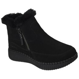 Skechers Damen Winterboots "WILSHIRE BLVD-FRESH ZIP", Gr. 38schwarz, uni, Veloursleder, Schuhe, Boots mit Rei&szlig;verschluss