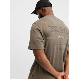 Jack & Jones PlusSize Herren T-Shirt "JJEURBAN EDGE STUDIO TEE SS SN PLS", braun, Gr. 4XL, JACK & JONES PLUSSIZE, bedruckt, Jersey, Obermaterial: 100% Baumwolle, Shirts,
