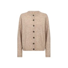 soyaconcept Damen Cardigan "Soya Concept Cardigan SC_ORLEAN"98008 sand melange, Gr. S, Obermaterial: 74% Polyacryl, 24% Polyester, 2% Elasthan,