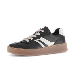 Gabor Damen Sneaker "Sneaker low Glattleder", Gr. 37,5schwarz, Schuhe