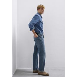 Mavi Herren Gerade Jeans "MARTIN", blau, Gr. 31, 95% Baumwolle, 4% Elastomultiester, 1% Elastan, Jeans, Straight Jeans