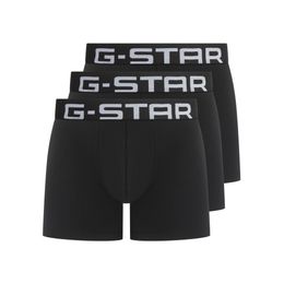 G-Star Raw Boxershorts G-STAR "OAK, 3 PACK TRUNKS", Damen, Gr. L, 3 Stk., schwarz, Jersey, Obermaterial: 95% Baumwolle, 5% Elasthan, unifarben, eng, Unterhosen, mit Logobund