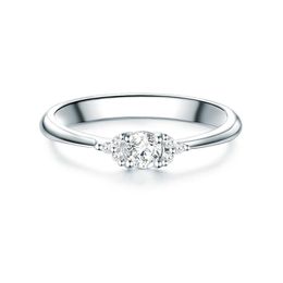 Trilani Ring Damen Gr&ouml;&szlig;e 54 silber