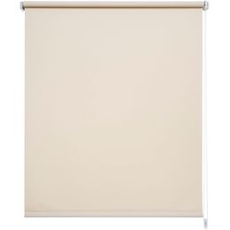 Seitenzugrollo Liedeco, B:62cm H:180cm, beige, Polyester, Rollos, "Uni", Montage ohne Bohren zum Klemmen mit separatem Klemmtr&auml;ger m&ouml;glich