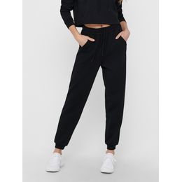 Only Play Damen Sweathose "ONPLOUNGE HW SWEAT PNT - NOOS", schwarz, Gr. M, unifarben, Sweatware, Obermaterial: 80% Polyester, 15% Viskose, 5%