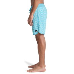 Quiksilver Herren Boardshorts "Surfsilk Scallop 18""aqua ocean mayhem, Gr. 28, Obermaterial: 88% Polyester, 12% Elasthan., Hosen