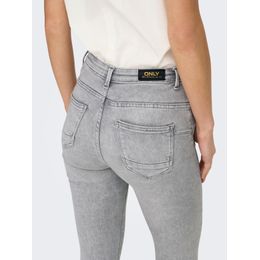 Only Damen Skinny-fit-Jeans "ONLPOWER MID SK PUSHUP DNM REA3659 NOOS"light grau denim, Gr. L, unifarben, Denim/Jeans, Obermaterial: 92% Baumwolle, 6%