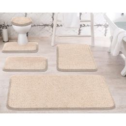 Badematte Grund, beige, Badematten