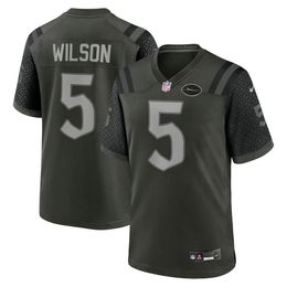 Nike Herren Footballtrikot "Nike Trikot New York Jets Nike Rivalry Jersey Wilson 5", grau, Gr. XL, 100% Polyester, Trikots