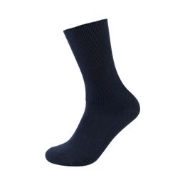 Camano Damen Socken "Diabetikersocken 4er Pack", Gr. 43, blau, 78% Baumwolle, 20% Polyamid, 2% Elasthan, uni, Socken
