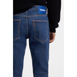 Hugo Herren Slim-fit-Jeans, blau, Gr. 33, unifarben, Denim/Jeans, Obermaterial: 99% Baumwolle, 1% Elasthan, Jeans, enger Beinverlauf, mittlere