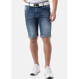Cipo & Baxx CIPO & BAXX Herren Shorts, blau, Gr. 29, Abriebeffekte, Web, Obermaterial: 98% Baumwolle, 2% Elasthan, Hosen