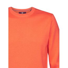 Herren Rundhalspullover, orange, Gr. M, PETROL INDUSTRIES, Strick, Obermaterial: 50% Baumwolle, 50% Polyacryl, Pullover, Materialmix mit
