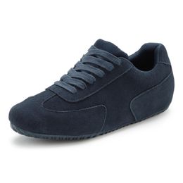 Vivance Damen Sneaker "Schn&uuml;rhalbschuh, Freizeitschuh", Gr. 42, blau, Obermaterial: 100% Rindsleder. Decksohle: 100% Textilmaterial. Futter: 100%