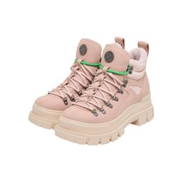 Buffalo Damen Stiefel "Buffalo ASPHA LACE UP HIKE - VEGAN NUBUCK/MESH", Gr. 39rose, Polyurethan, unifarben, Schuhe