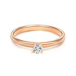 Trilani Ring Damen Gr&ouml;&szlig;e 50 rosegold / silber