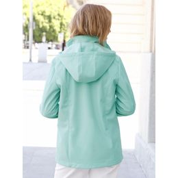 Casual Looks Damen Softshelljacke, gr&uuml;n, Gr. 38, unifarben, 94% Polyester, 6% Elasthan, Jacken