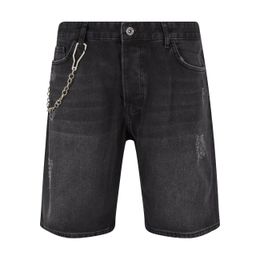 2Y Premium Herren Shorts "2Y Premium Herren 2Y Jeans Shorts", schwarz, Gr. 32, unifarben, 97% Baumwolle, 3% Elasthan, Hosen