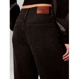 Damen Weite Jeansevening schwarz, Gr. 32, Calvin Klein Jeans, Denim/Jeans, Obermaterial: 100% Baumwolle, Jeans, Wide-leg-Passform