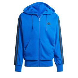 adidas Sportswear Sportsweatjacke 'Essentials' Herren Gr&ouml;&szlig;e XL blau / schwarz