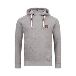 INDICODE Jeans Sweatshirt 'Meza' male Grey size XXXL
