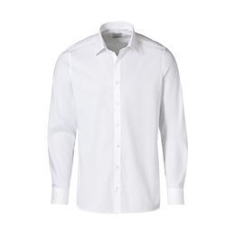 OLYMP Herren Businesshemd "OLYMP Level Five, Body Fit, New York Kent", wei&szlig;, Gr. 44, 97% Baumwolle, 3% Elastolefin, Hemden