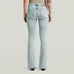 G-Star Raw G-STAR Damen Bootcut-Jeans "3301 Flare Wmn"sun faded blau celestite, Gr. 29, Denim/Jeans, Obermaterial: 89% Baumwolle, 9% Polyester, 2% Elasthan,