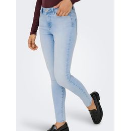 Only Damen Skinny-fit-Jeans "ONLWAUW MID SKINNY DNM TAI640", blau, Gr. XS, unifarben, Denim/Jeans, Obermaterial: 83% Baumwolle, 15% Polyester, 2%