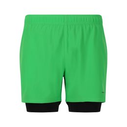 Endurance Herren Shorts "Kros", gr&uuml;n, Gr. M, unifarben, 95% Polyester, 5% Elasthan, Hosen, Im 2-in-1-Design mit Quick Dry und Stretch-Funktion