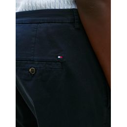 Damen Chinohose "CRV CO GMD SLIM STRAIGHT CHINO"schwarz night navy, Gr. 52, Tommy Hilfiger Curve, unifarben, Web, Obermaterial: 65% Baumwolle, 33%