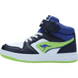 Kangaroos M&auml;dchen Sneaker "K-CP Hogan EV", Gr. 34, blau, Synthetik, Textil, Schuhe, mit Klettverschluss
