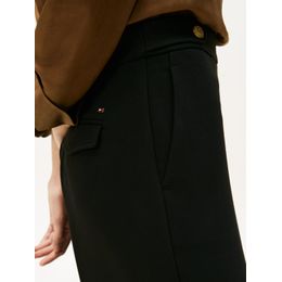 Tommy Hilfiger Damen Anzughose "PUNTO GB STRAIGHT PANT"schwarz, Gr. 34, unifarben, Web, Obermaterial: 68% Polyester, 28% Viskose, 4% Elasthan, Hosen