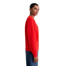 Marc O'Polo MARC O'POLO Damen Sweatshirt "aus Organic Cotton", rot, Gr. XL, unifarben, Obermaterial: 100% Baumwolle, Sweatshirts