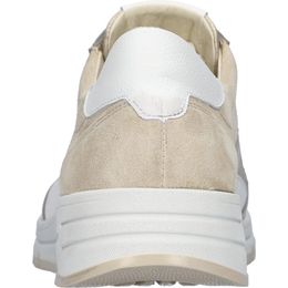 Waldl&auml;ufer WALDL&Auml;UFER Damen Keilsneaker, Gr. 5, beige, Nappaleder, Textil, Veloursleder, kontrastfarbene Details, Schuhe, Schn&uuml;rschuh, Halbschuh,