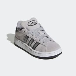 Sneaker adidas originals "CAMPUS 00S KIDS", Damen, Gr. 35, grau two, matte silber, core schwarz, Leder, Synthetik, Schuhe Sneaker, f&uuml;r Kinder & Jugendliche