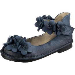 Laura Vita Ballet Flats with Strap 'Hocobio' female Blue size 40