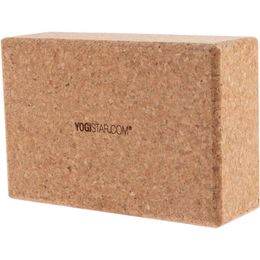 YOGISTAR.COM Yoga Block 'Big' Damen Gr&ouml;&szlig;e one size hellbraun / schwarz